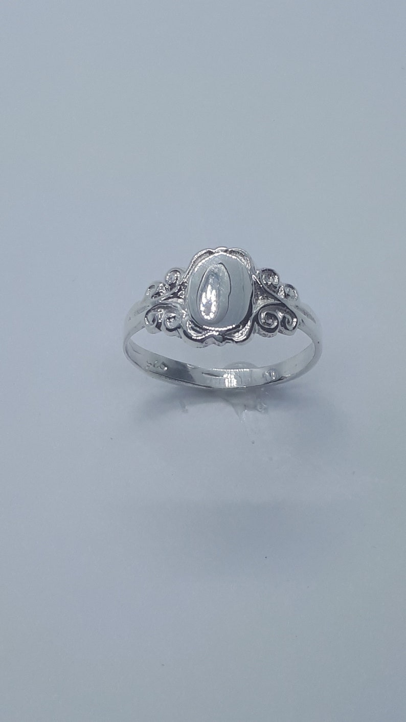Signet Ring, Women Signet Ring, Girl Signet Ring, Solid Sterling Silver ...