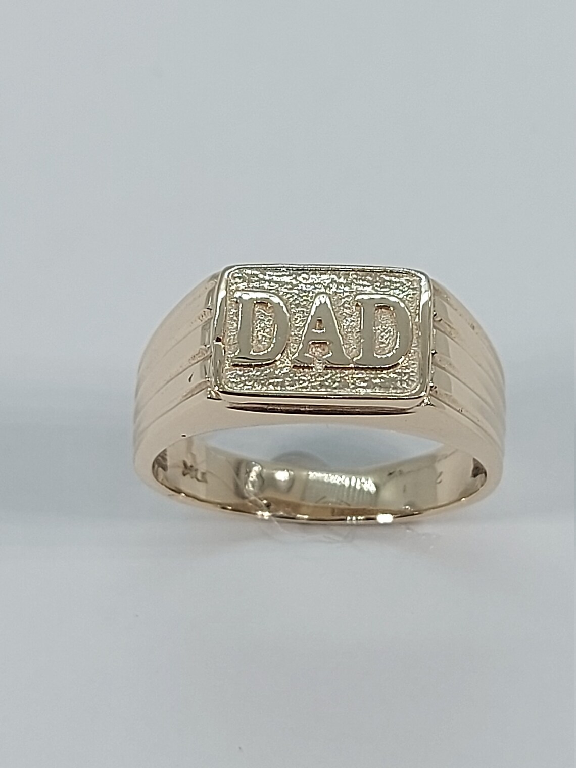 Men Ring Dad Ring Gold Ring Father's Day Gift Gold Dad | Etsy