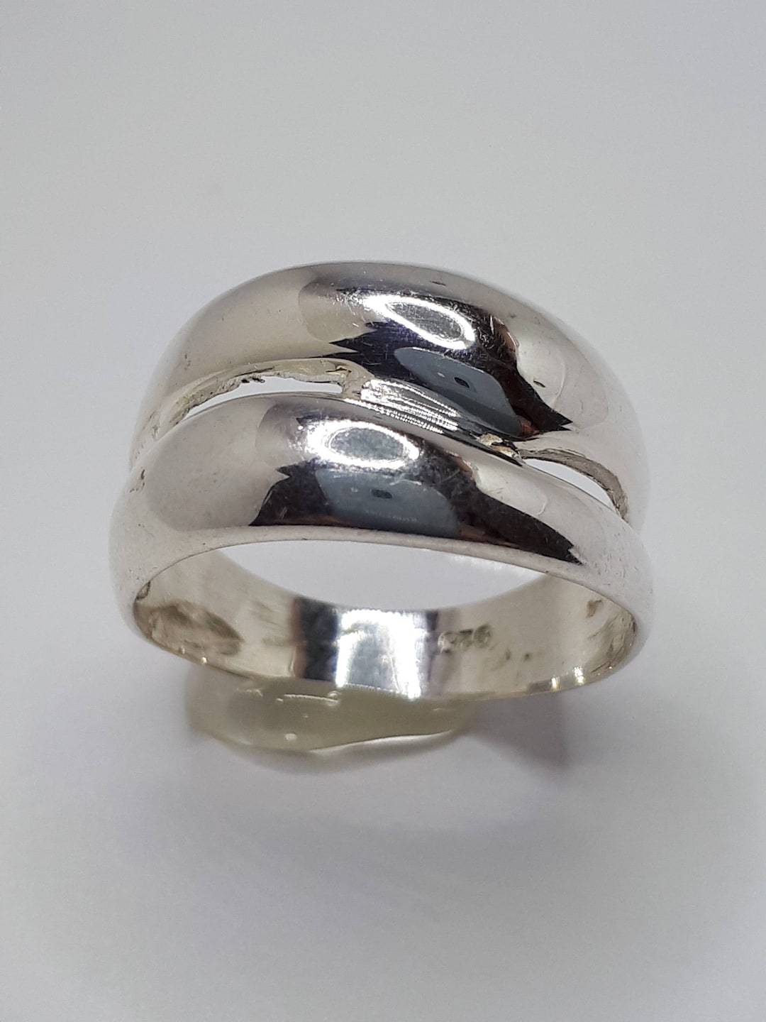 Handmade Sterling Silver Double Band Ring, Size 6 1/2 - Etsy