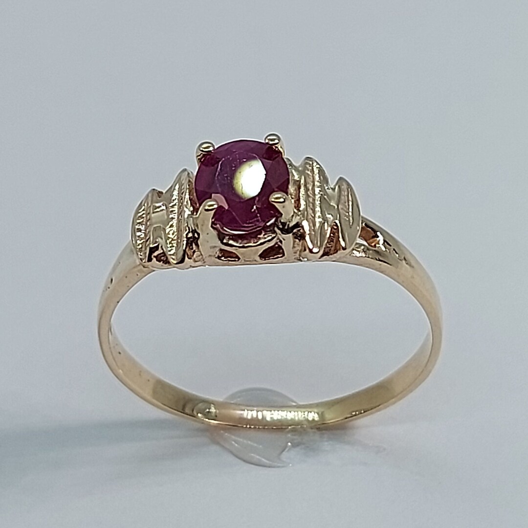 Ruby Ring, Yellow Gold and Ruby, Ruby Rings, Yellow Gold Ring, Free ...
