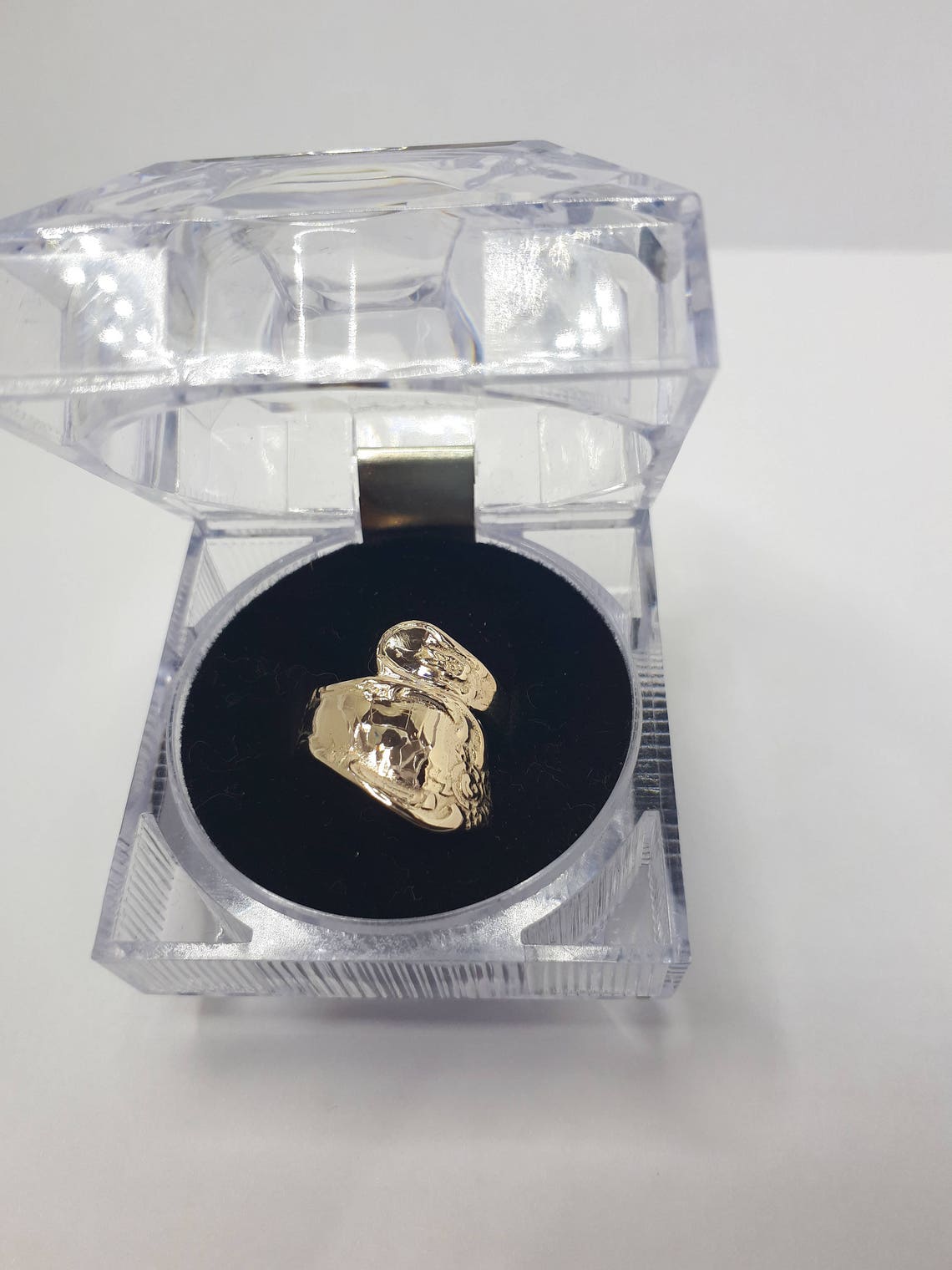 Gold Spoon Ring Solid Gold Spoon Ring Spoon Rings Gold | Etsy