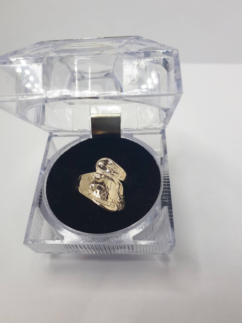 Gold Spoon Ring Solid Gold Spoon Ring Spoon Rings Gold | Etsy