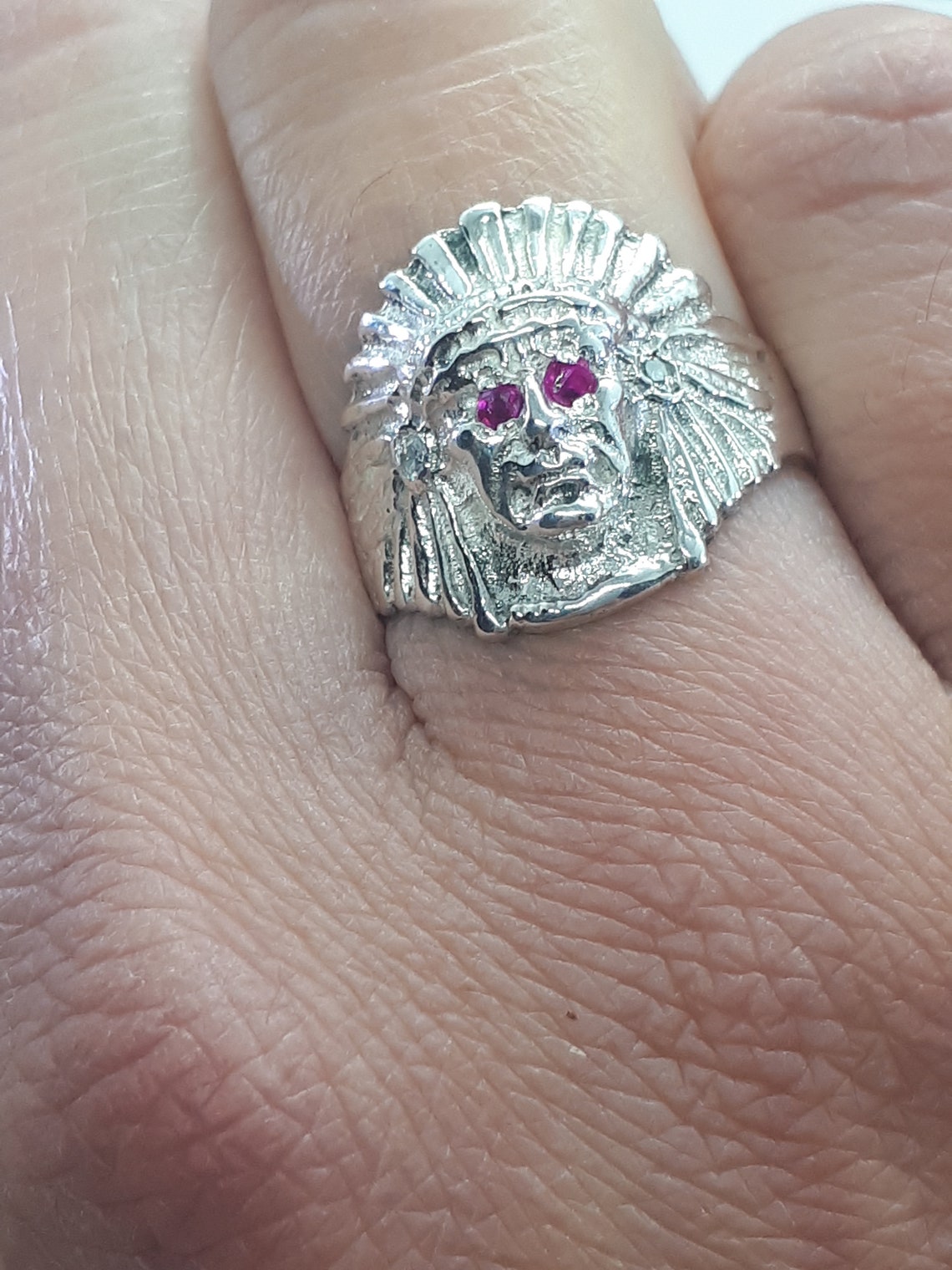 Native Ring Mens Rings Aboriginal Ring Ruby Ring Ruby | Etsy