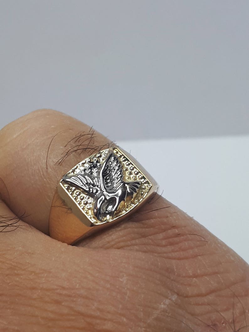 Men Ring Gold Eagle Ring Ring for Him Women Eagle Ring - Etsy