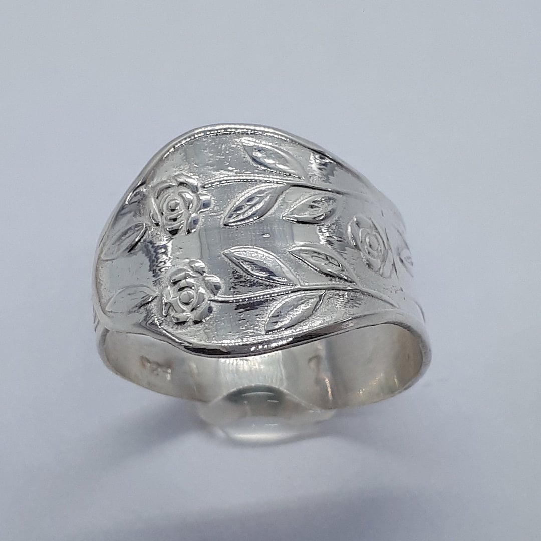 Spoon Ring, Solid Sterling Silver, Spoon Rings, Women Silver Ring ...