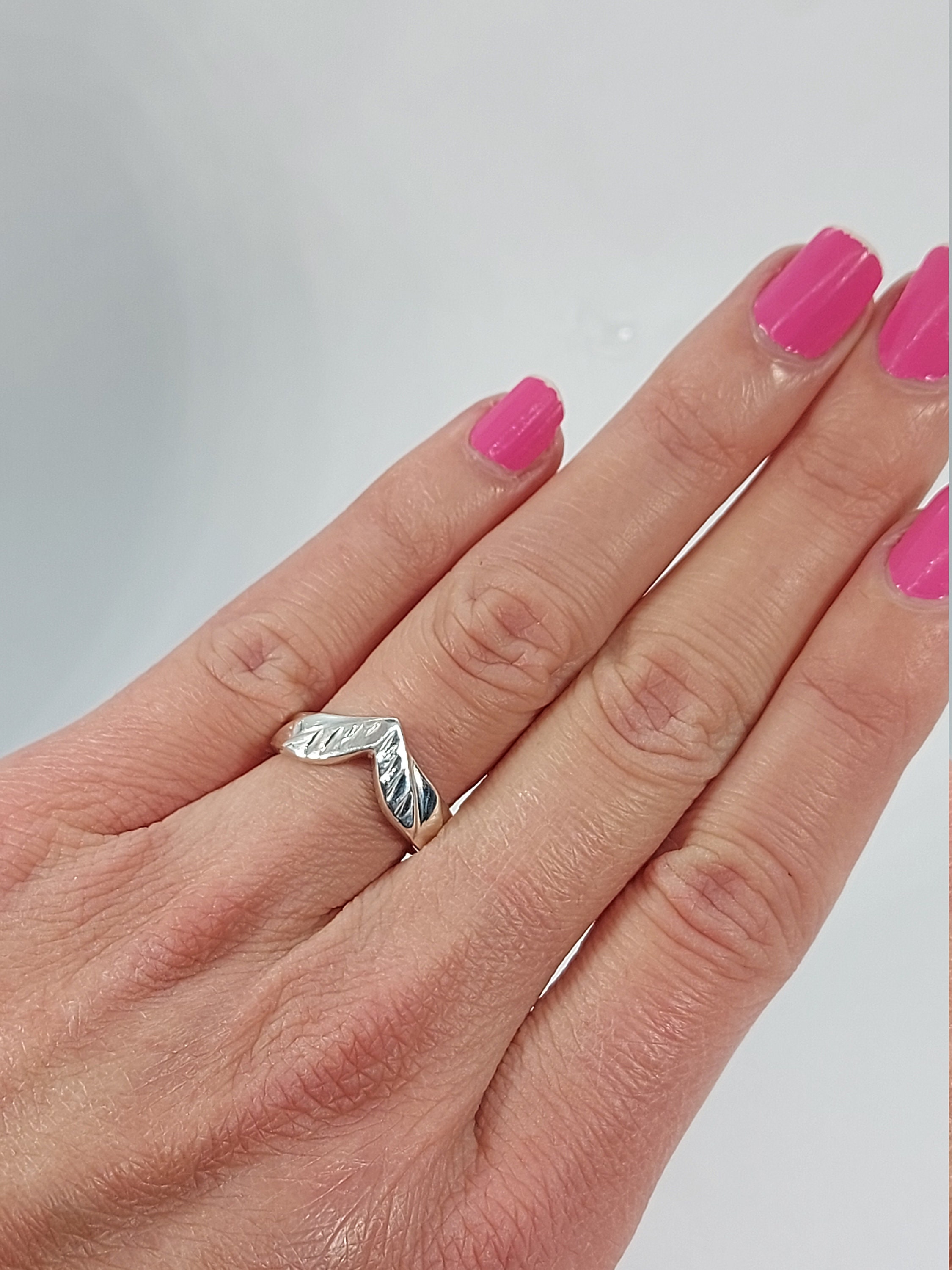 Women Silver Ring Silver Ring Hand Engraving Ring Sterling | Etsy