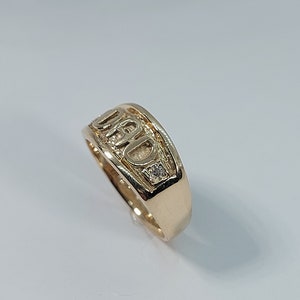 Men Ring, Dad Ring, Gold Ring, Father's Day Gift, Gold Dad Ring ...