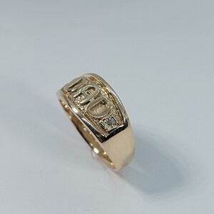 Men Ring, Dad Ring, Gold Ring, Father's Day Gift, Gold Dad Ring ...