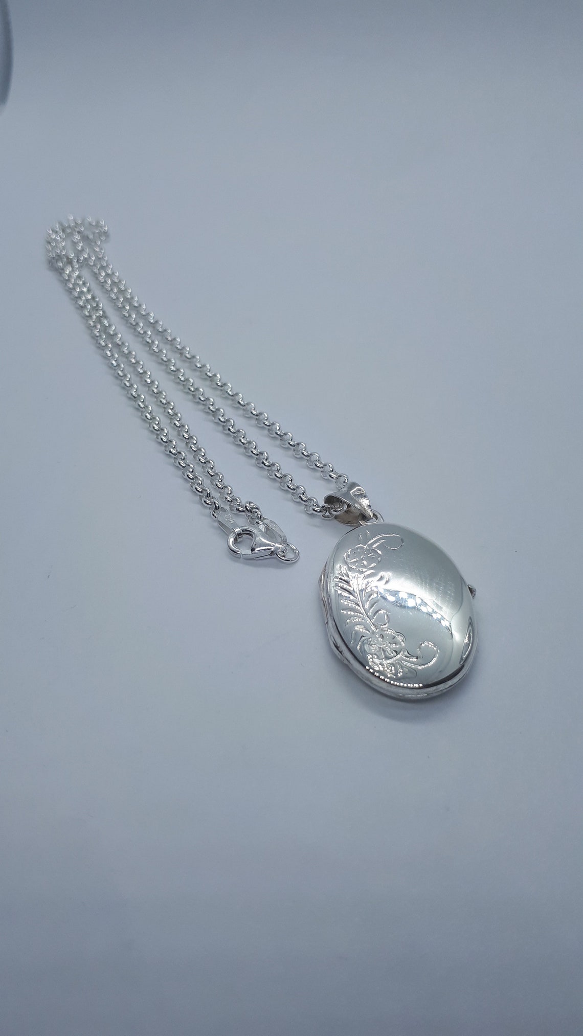 Silver Pendent Locket Pendent Locket Necklace 925 Sterling | Etsy