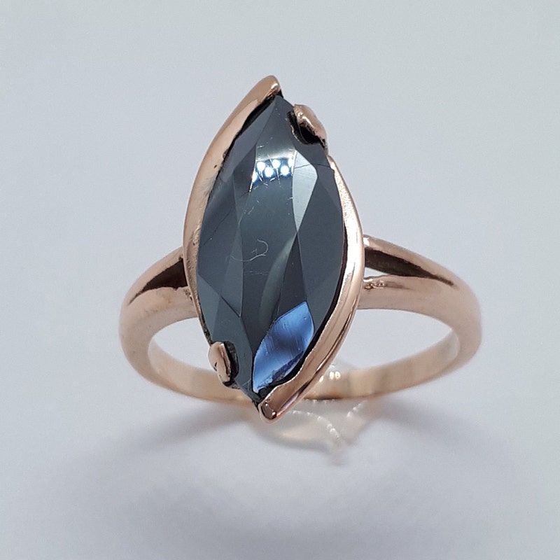 Hematite Ring - Etsy