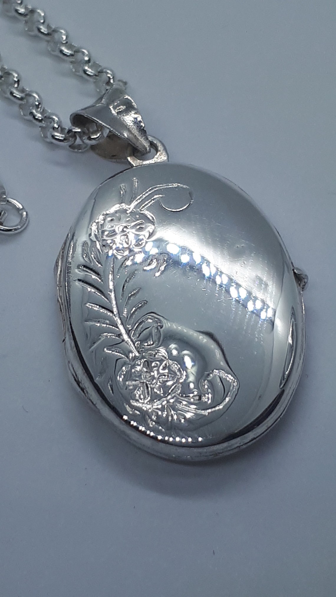 Silver Pendent Locket Pendent Locket Necklace 925 Sterling - Etsy