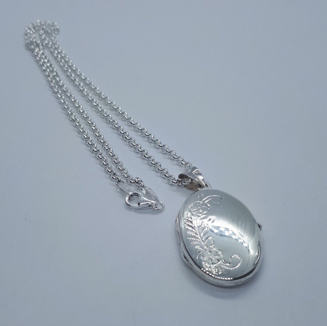 Silver Pendent, Locket Pendent, Locket Necklace, 925 Sterling Silver ...