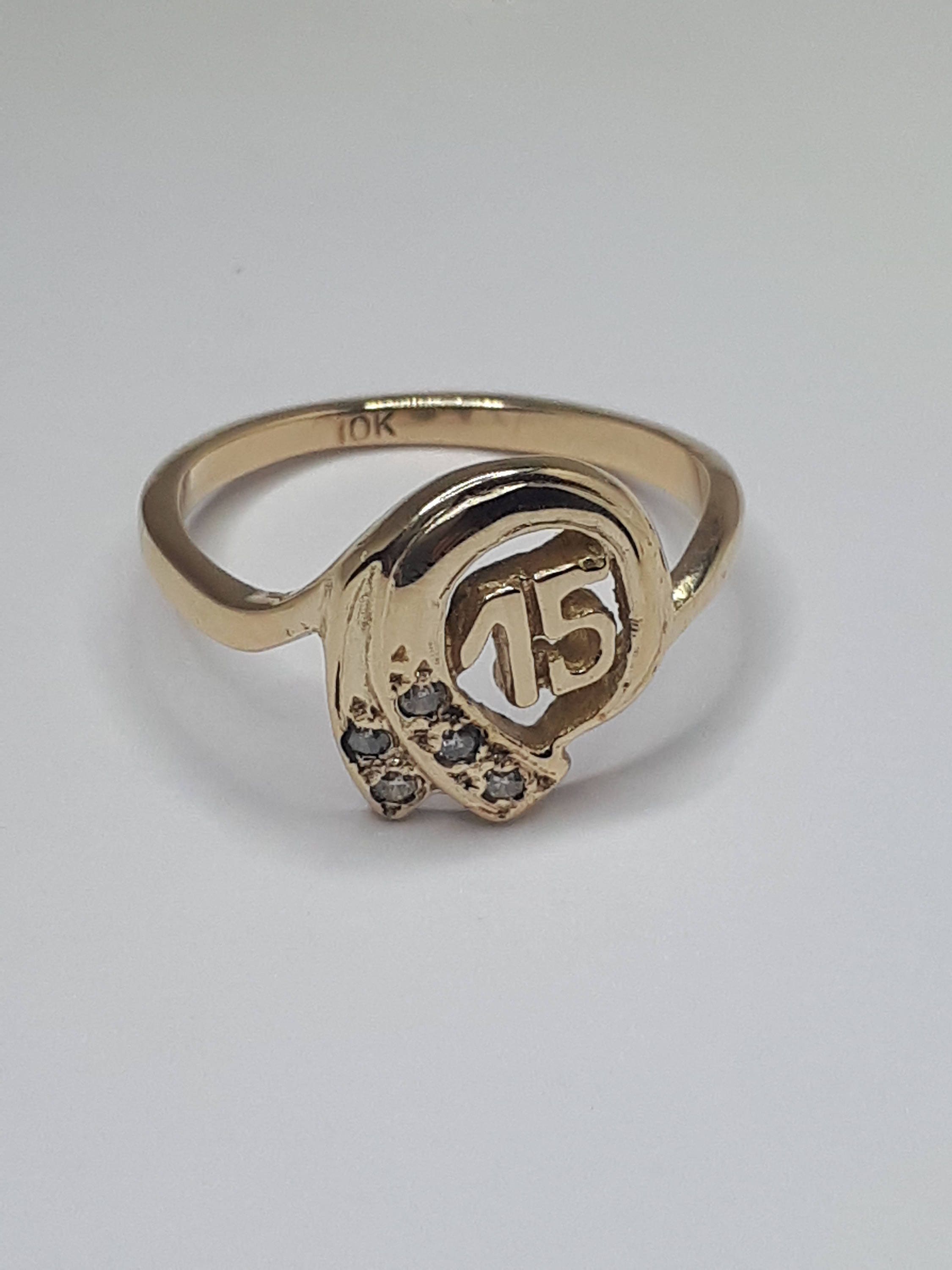 Quinceanera Ring 15th Birthday Ring 15 Year-Old Girl Ring | Etsy