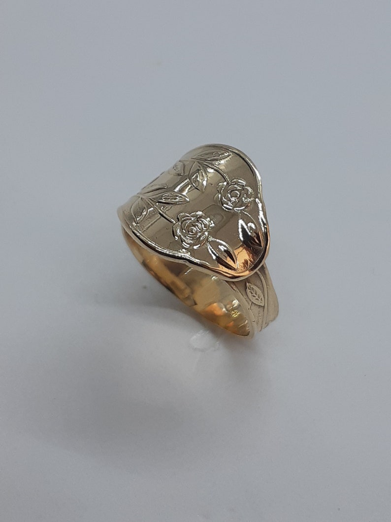 Gold Spoon Ring, Solid Gold Spoon Ring, Spoon Rings, Gold Spoon Ring ...