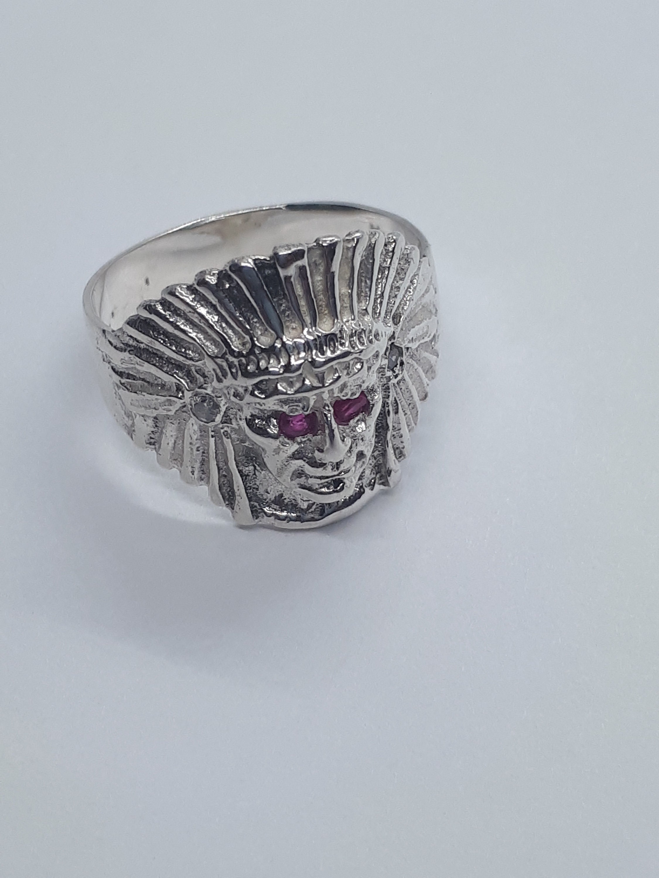 Native Ring Mens Rings Aboriginal Ring Ruby Ring Ruby | Etsy