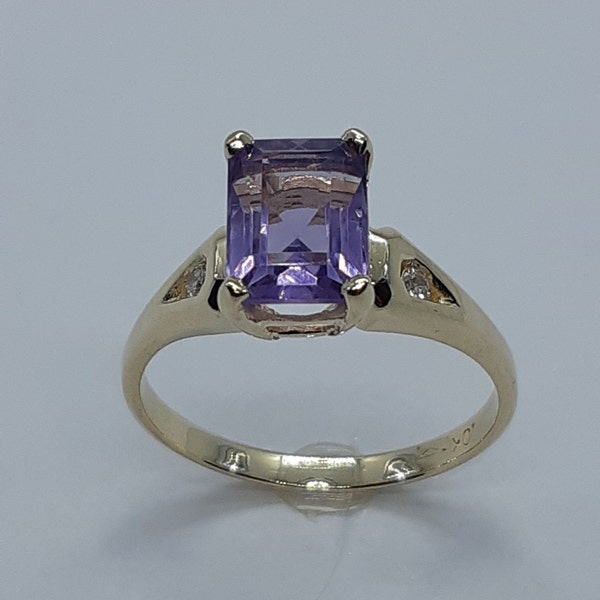 Purple Stone Ring - Etsy