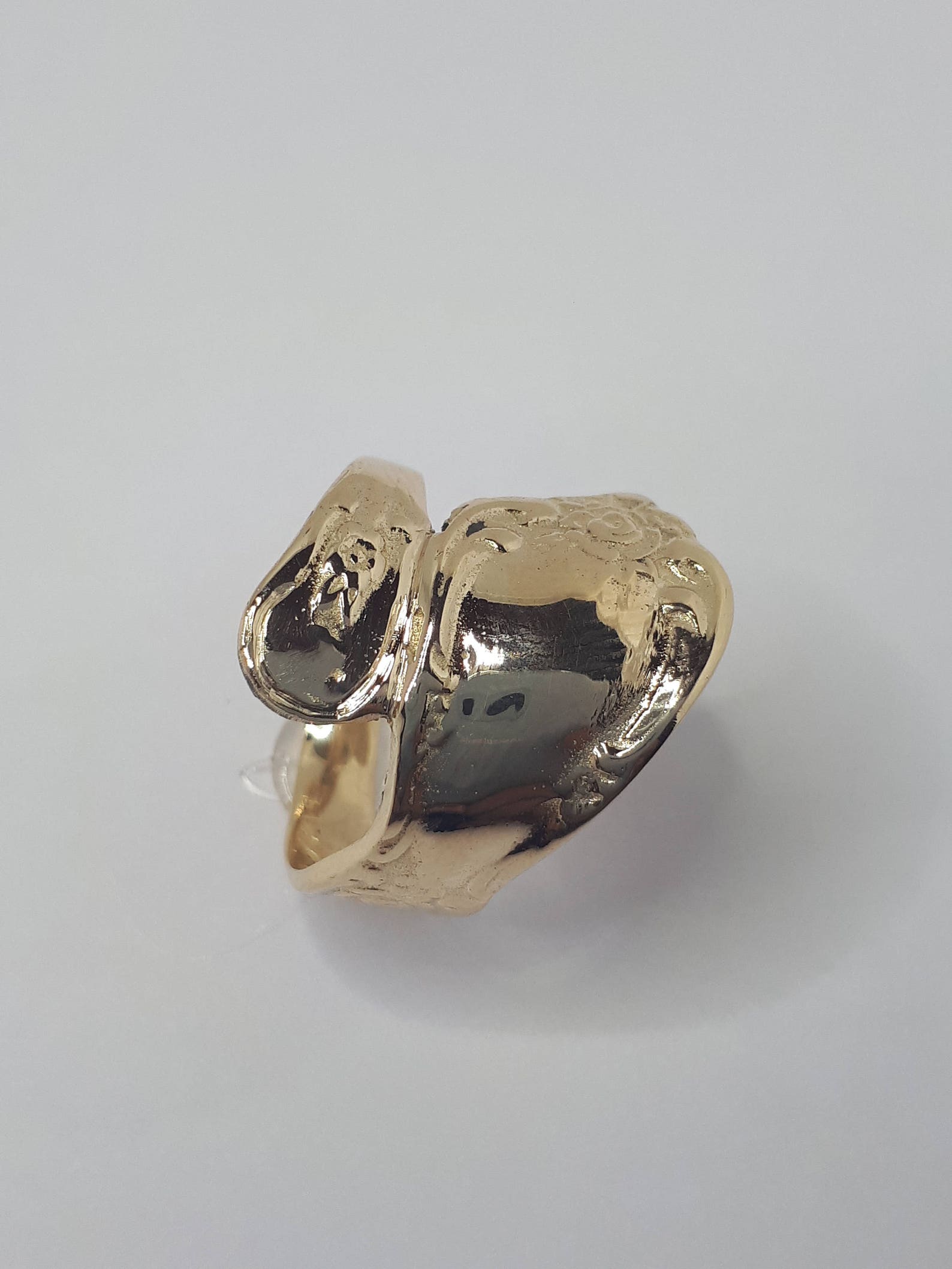 Gold Spoon Ring Solid Gold Spoon Ring Spoon Rings Gold | Etsy