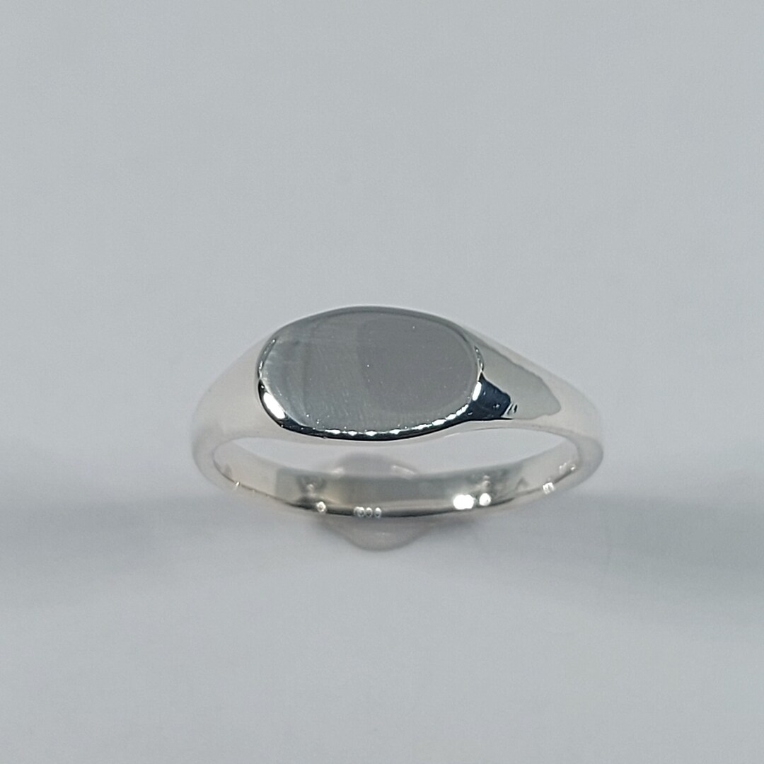 Signet Ring, Women Signet Ring, Kids Signet Ring, Solid Sterling Silver ...