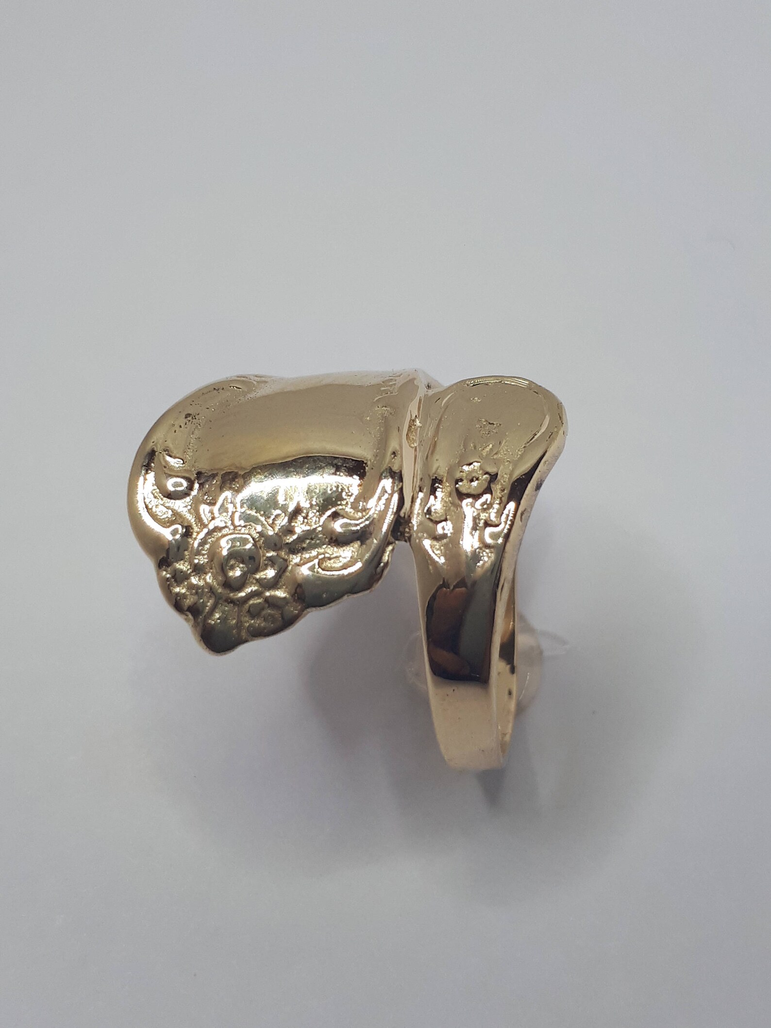 Gold Spoon Ring Solid Gold Spoon Ring Spoon Rings Gold | Etsy