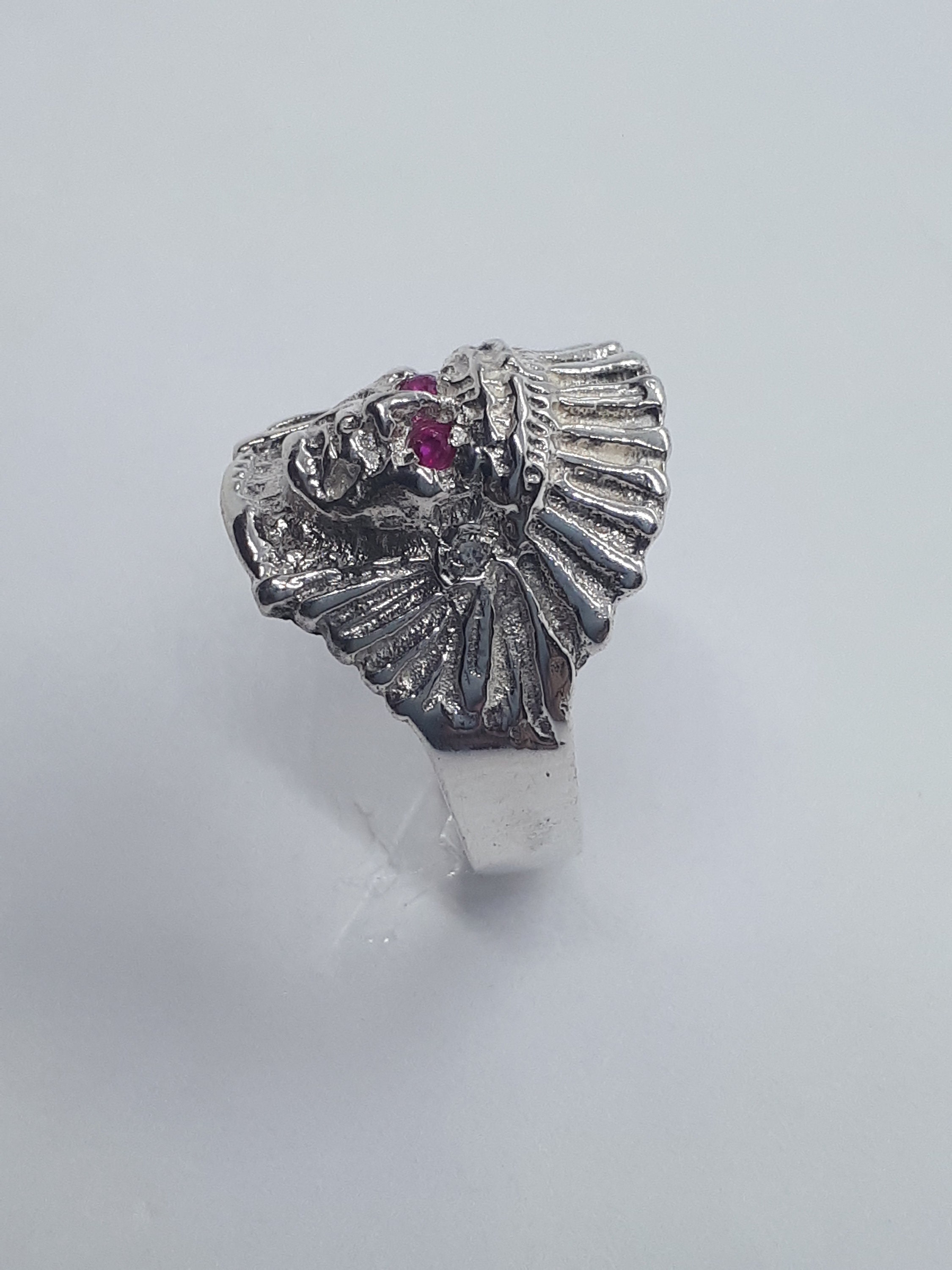Native Ring Mens Rings Aboriginal Ring Ruby Ring Ruby | Etsy