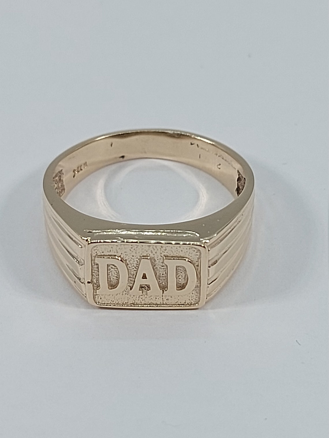 Men Ring Dad Ring Gold Ring Father's Day Gift Gold Dad | Etsy