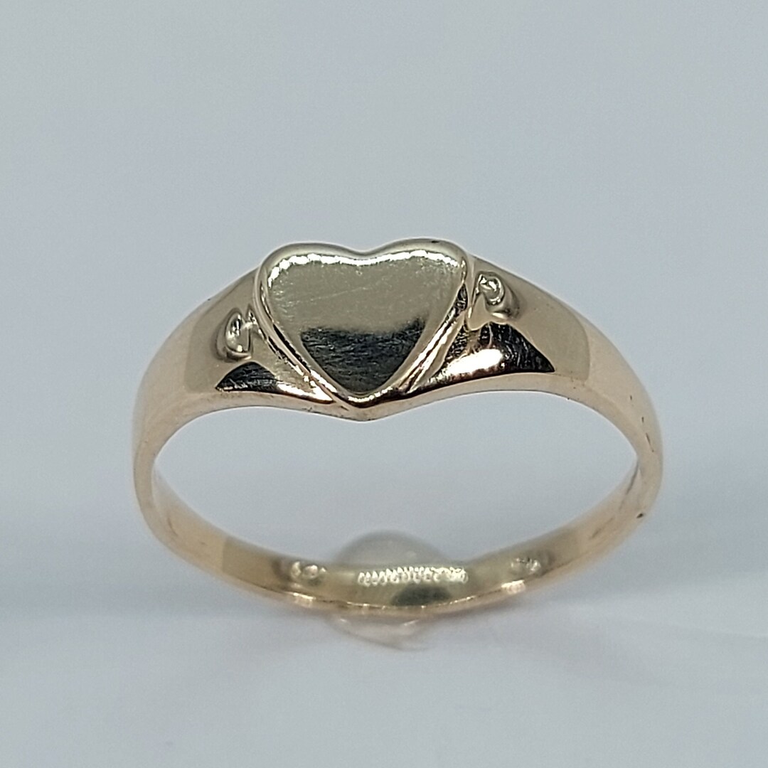 Women Signet Ring, Girl Initials Ring, Signet Ring Gold, Initials Ring ...