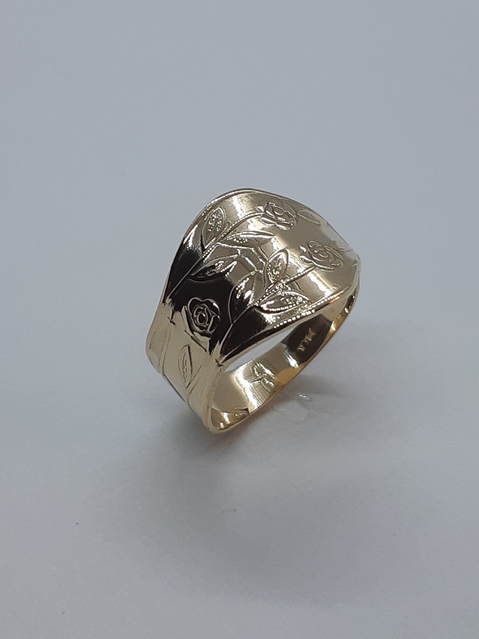 Gold Spoon Ring, Solid Gold Spoon Ring, Spoon Rings, Gold Spoon Ring ...