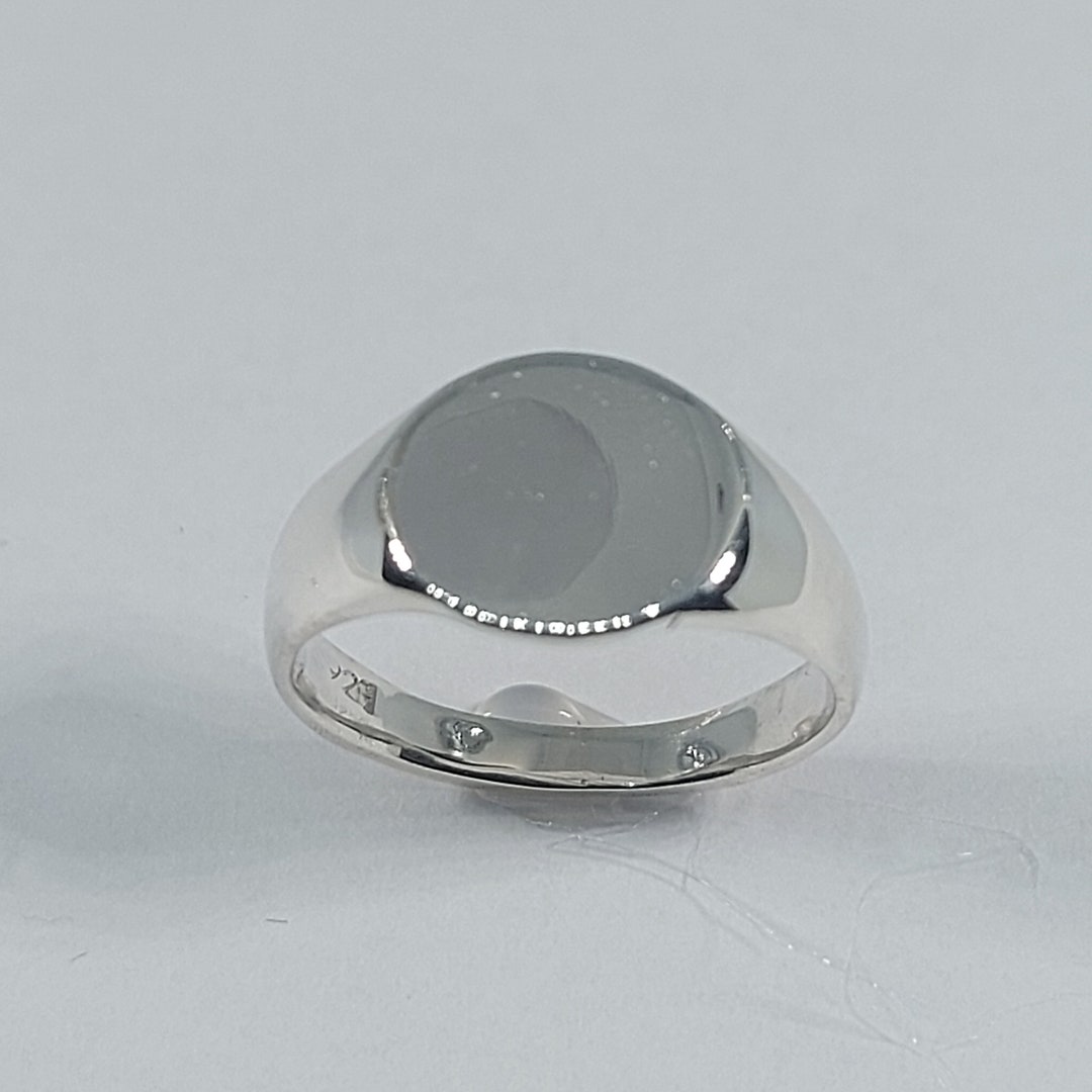 Signet Ring, Women Signet Ring, Kids Signet Ring, Solid Sterling Silver ...