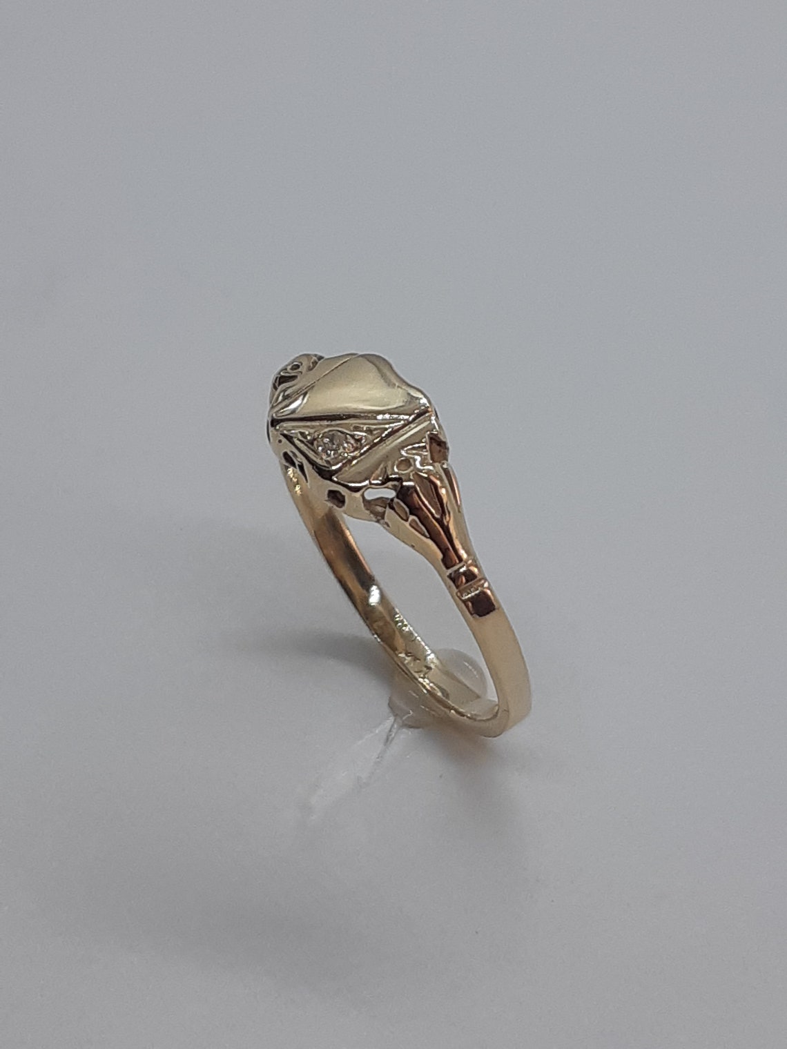 Kids Signet Ring Signet Ring Gold Signet Ring Initials - Etsy