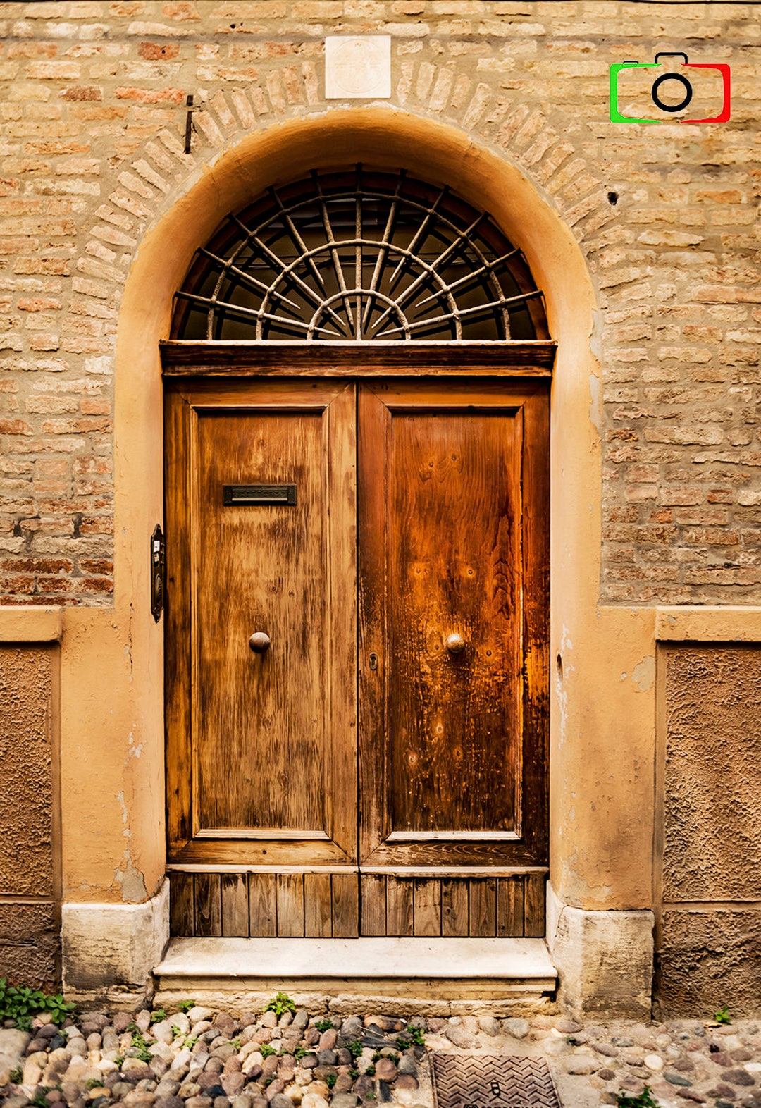 Photography, Brown, Door, Italian, Ferrara, Italy, Canvas, Metal - Etsy