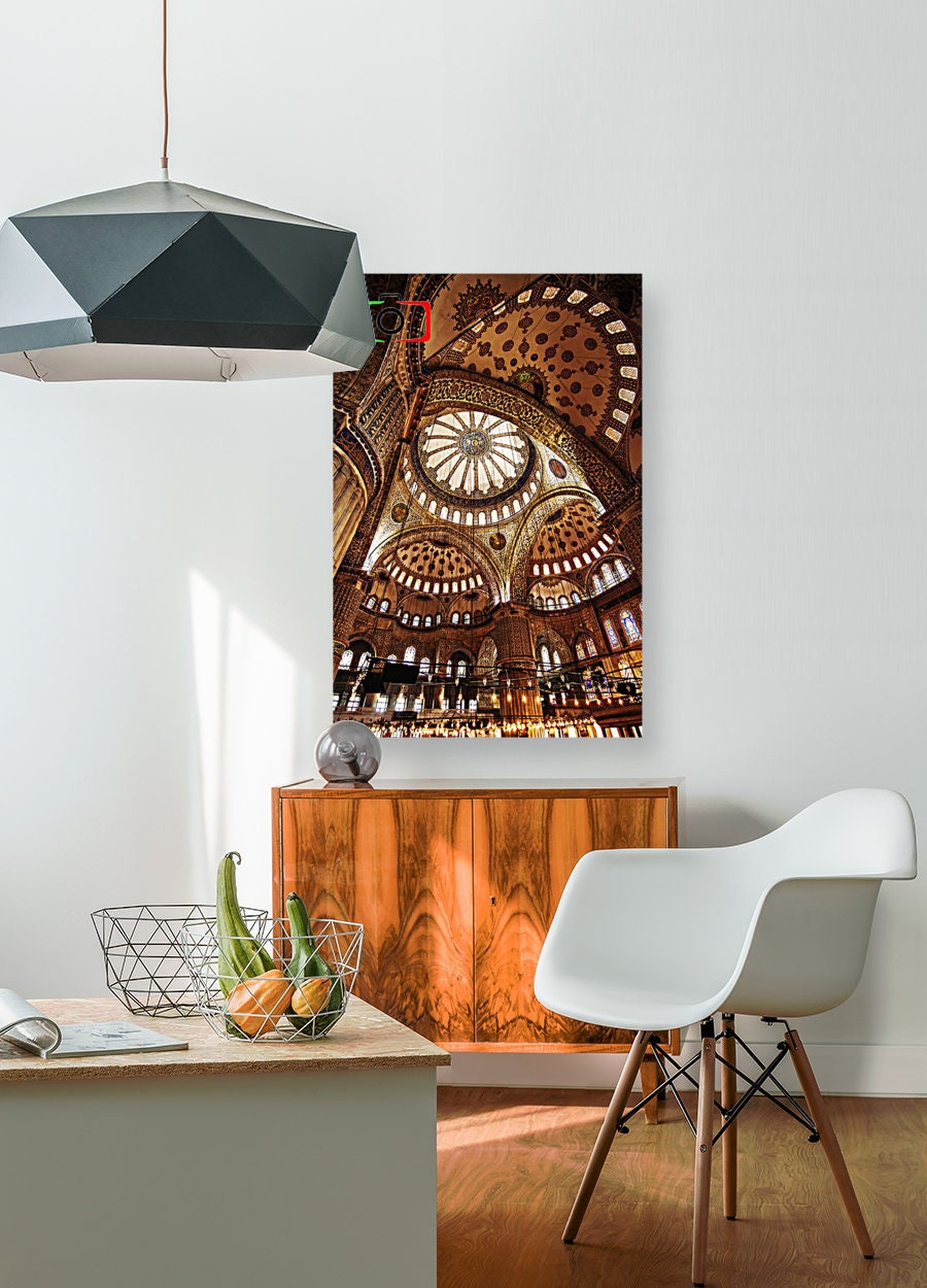 Istanbul, Turkey, Photography, Blue Mosque, Art Decor, Wall Art, Canvas ...
