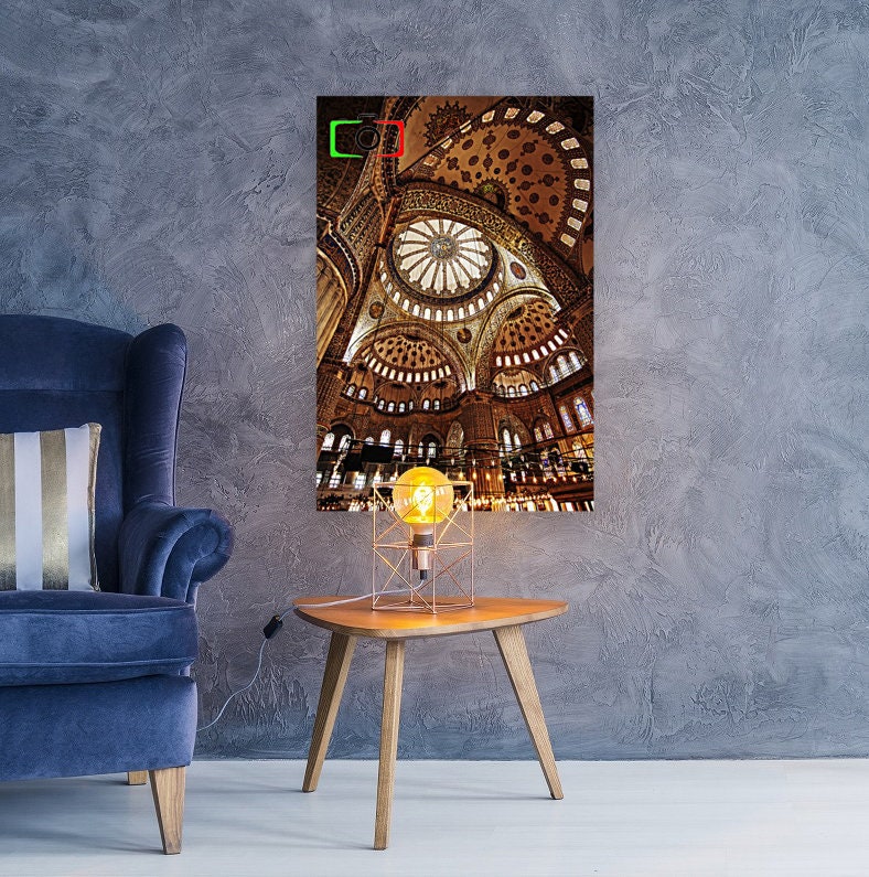 Istanbul, Turkey, Photography, Blue Mosque, Art Decor, Wall Art, Canvas ...
