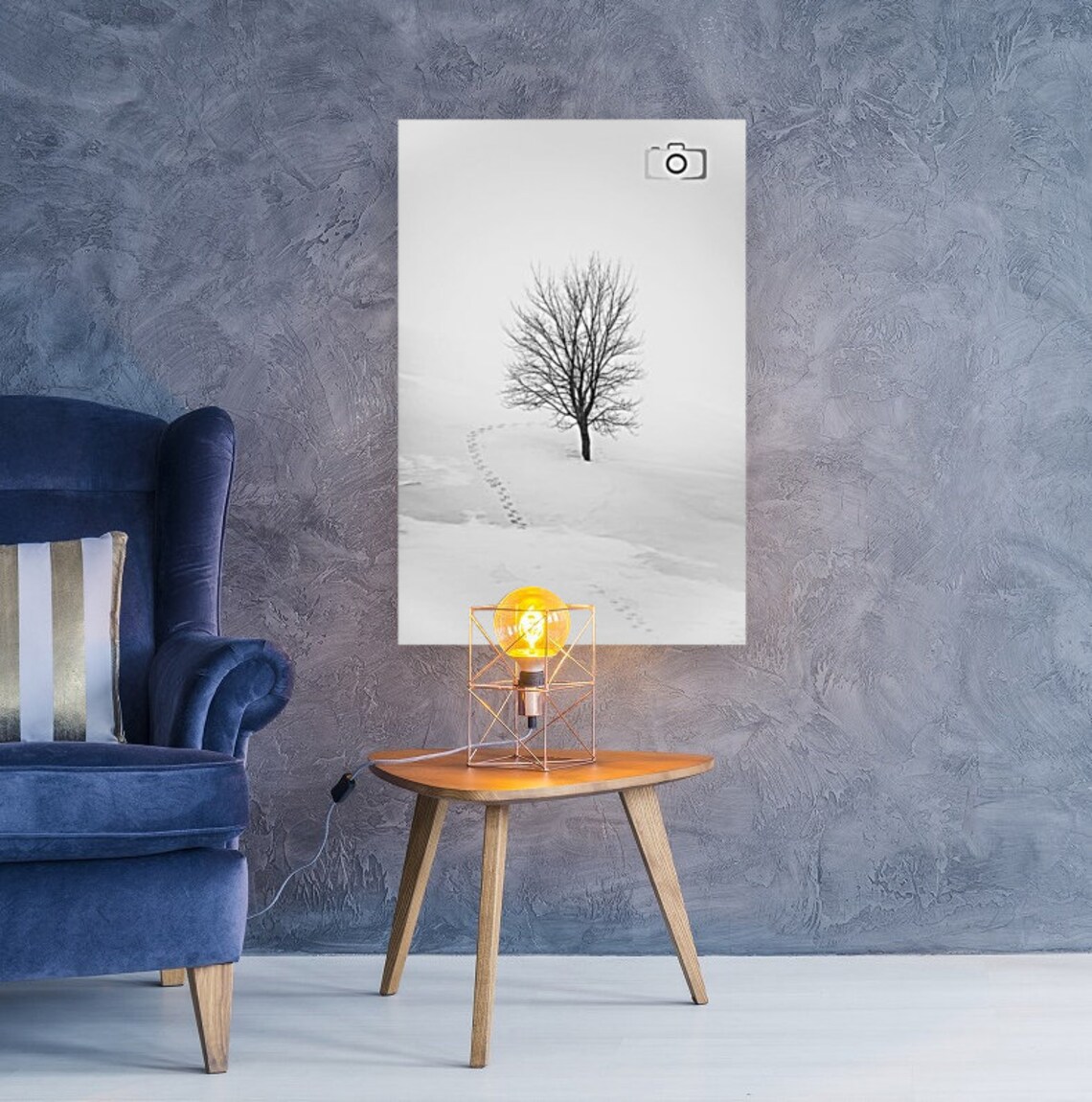 Photography Solitary Tree Winter Snow Landscape Picture - Etsy