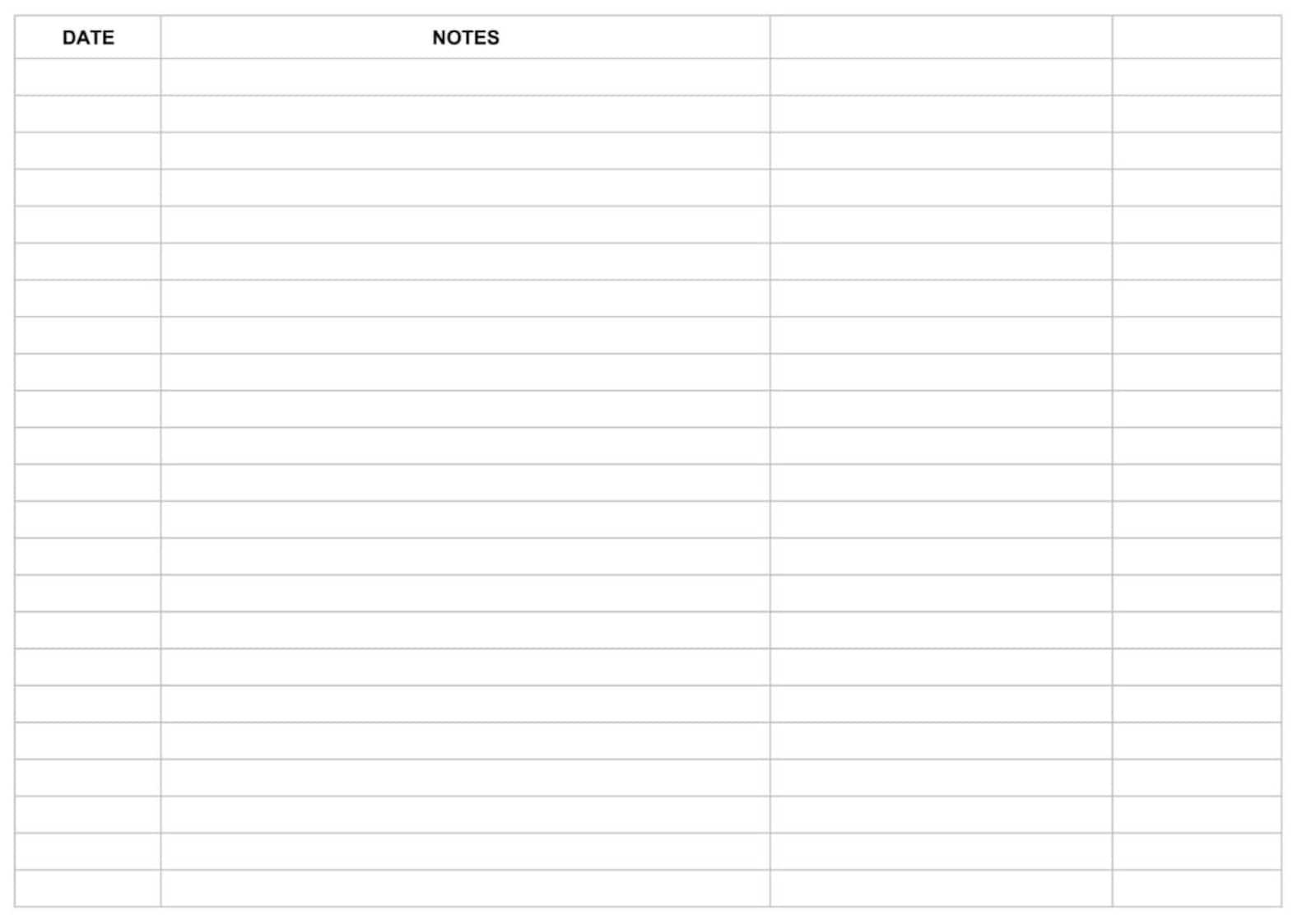Bipolar Mood Chart - Printable PDF File - Etsy