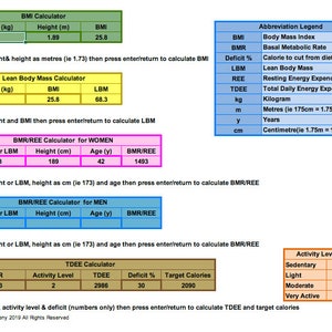 Macro Diet Tracker Excel Xlsx File - Etsy
