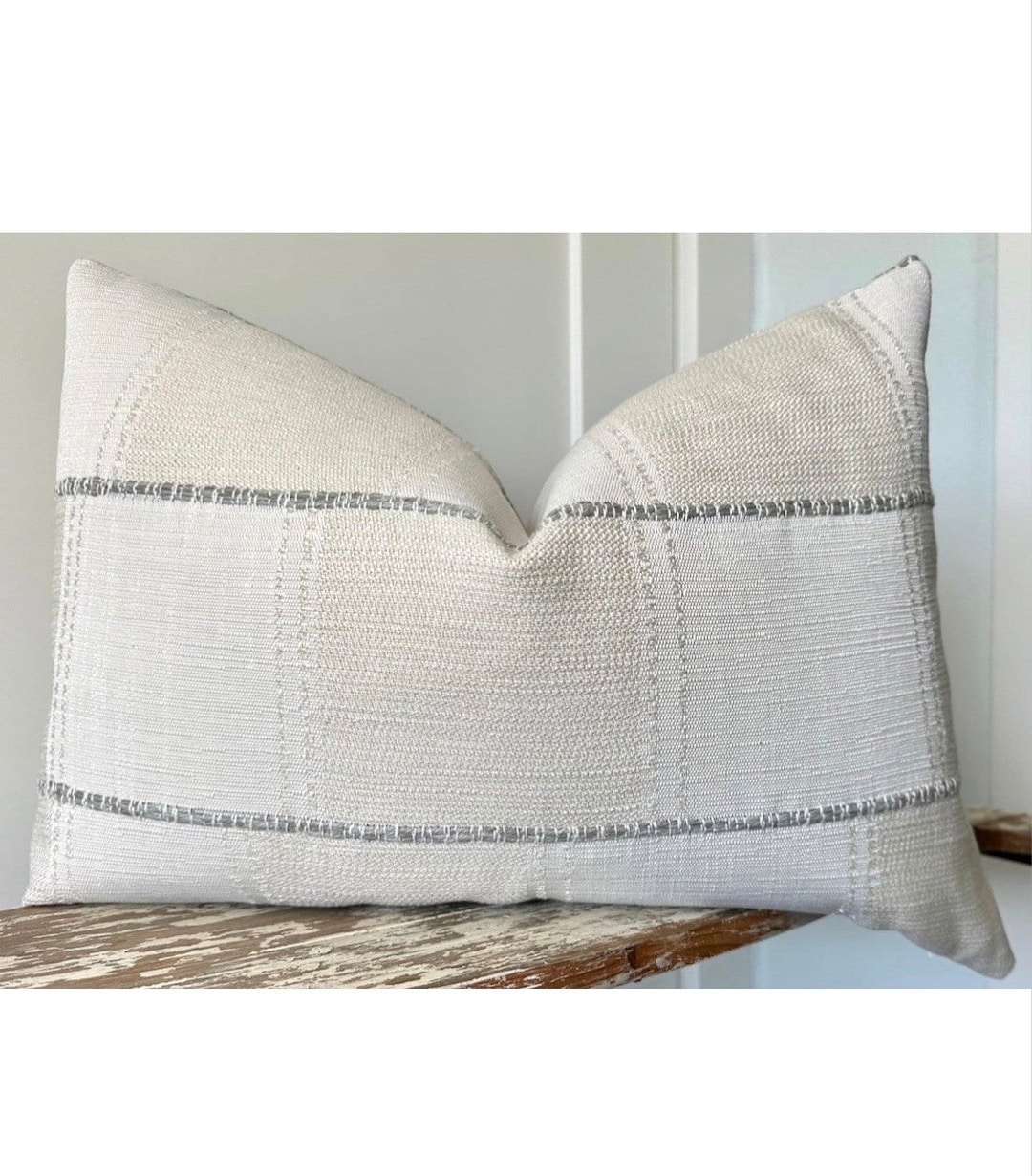 Woven Texture Pillow Cover: Neutral Boho Modern Decor - Etsy