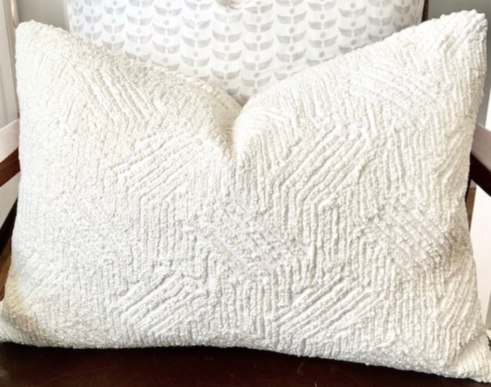 Neutral Decor Textural Pillow Cover Boho Modern Pillow Lumbar Pillow ...