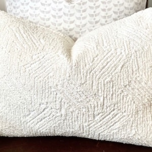 Neutral Decor Textural Pillow Cover | Boho Modern Pillow | Lumbar ...