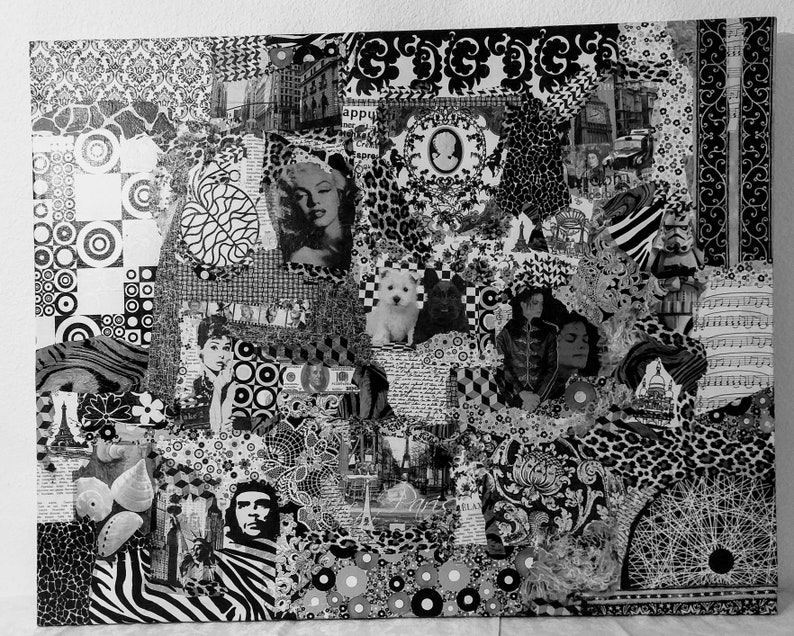Large Picture Black and White Collages - Etsy