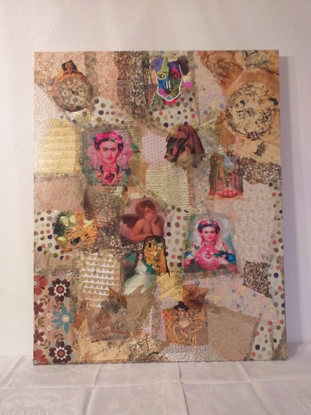 Large Painting Collages Frida Kahlo - Etsy