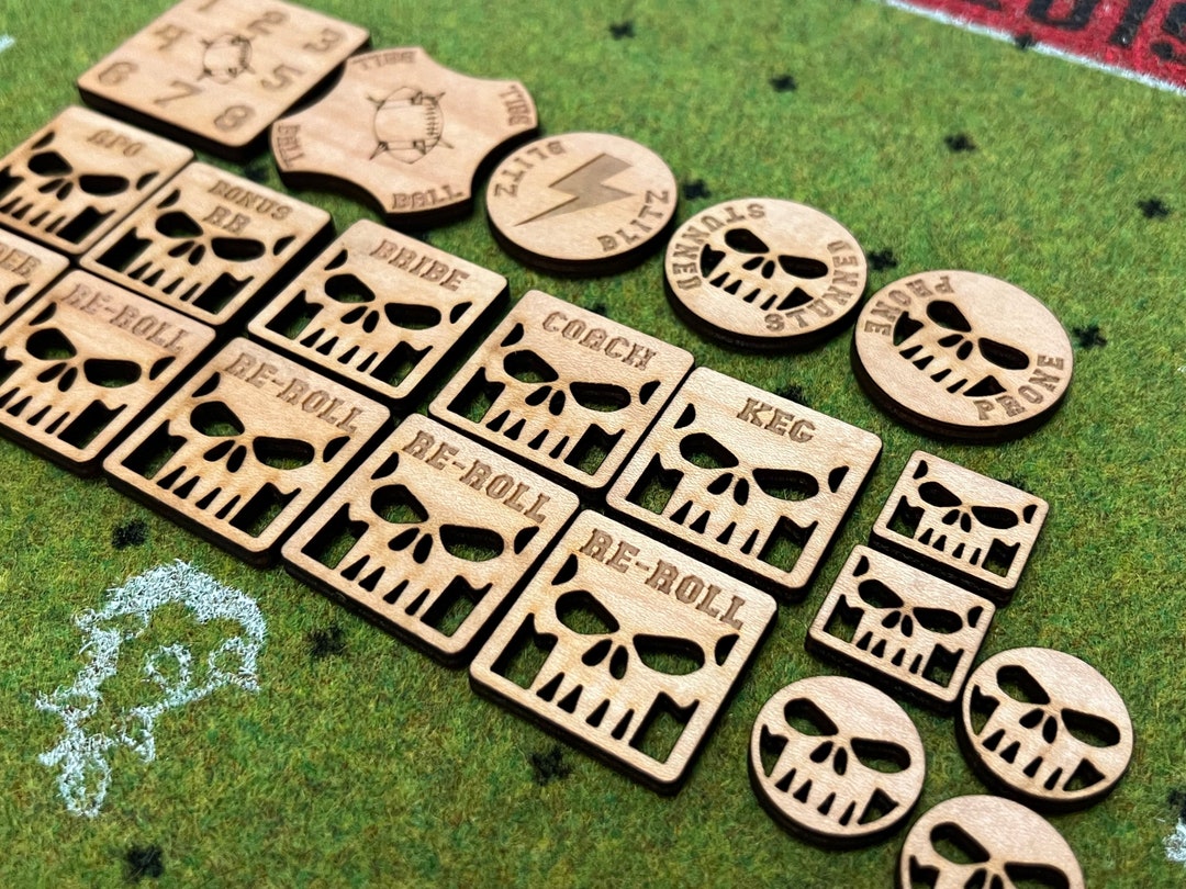 Fantasy Football Token Set (M, 15+5, Maple) - Etsy