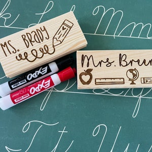 Personalized Dry Erase/chalkboard Eraser, Custom Eraser - Etsy