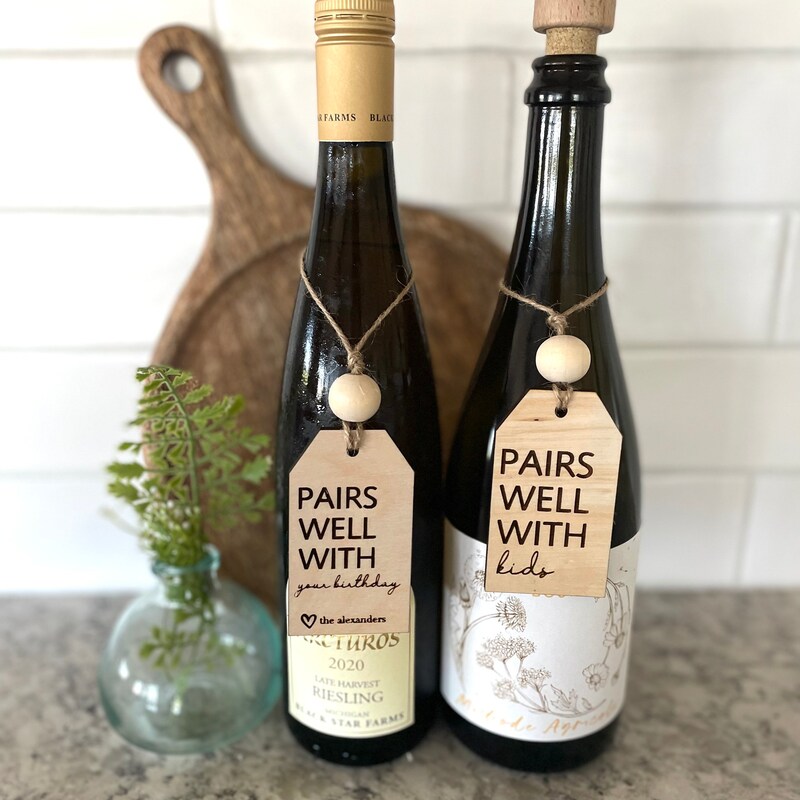 Wine Bottle Tags - Etsy