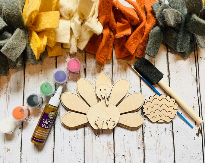 Thanksgiving Craft Kit/ Turkey Craft/thankful Craft - Etsy