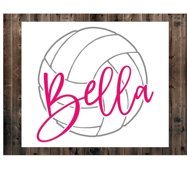 Personalized Volleyball Window Decal - Etsy