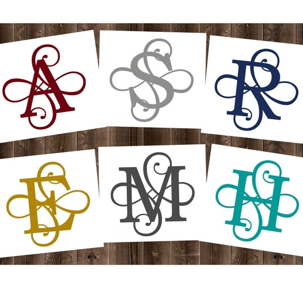 Fancy Letters Decal - Etsy