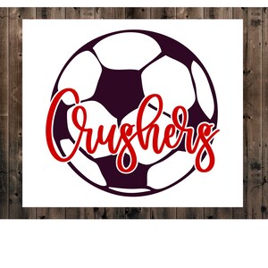 Personalized Soccer Ball Decal Soccer Ball Name Decal Team - Etsy