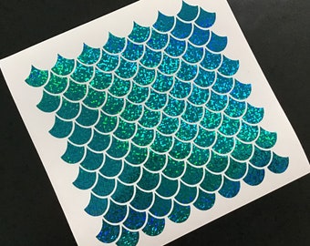 Mermaid Scales Vinyl Decal - Etsy
