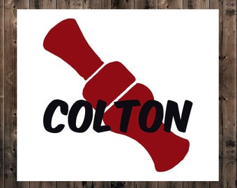 Duck call decal | Etsy