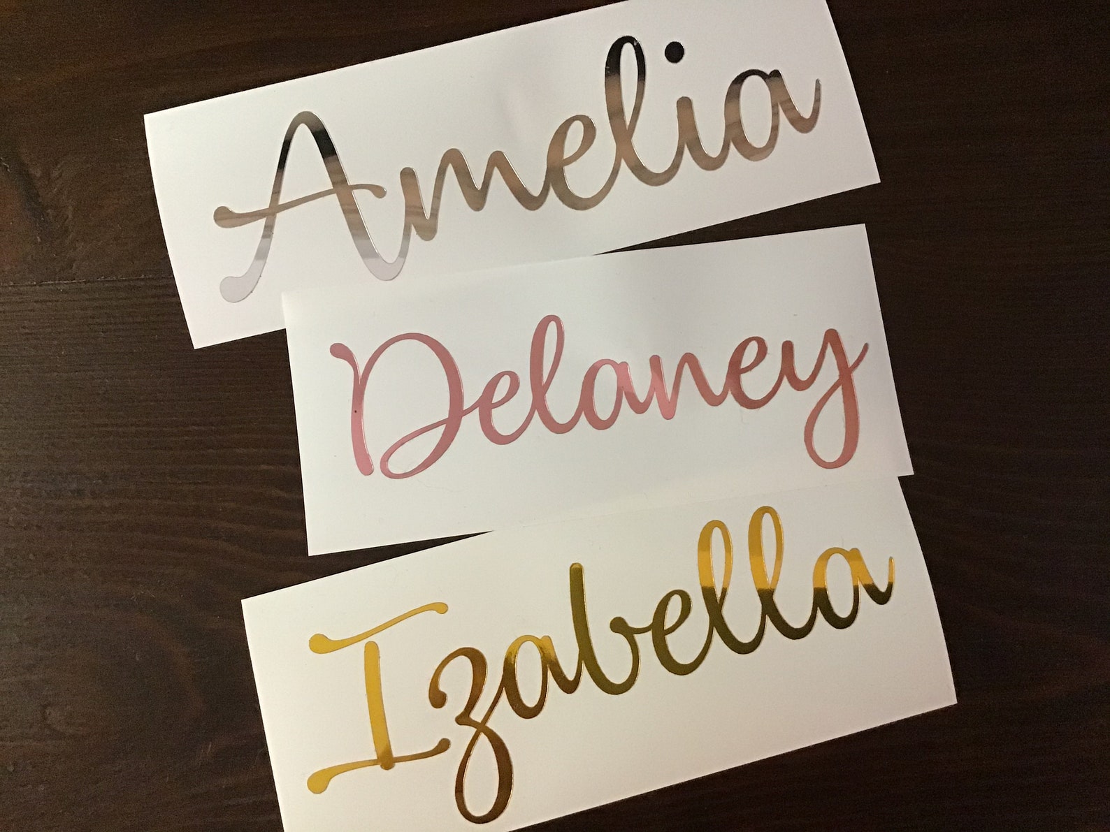 Handwritten Name Sticker Decal for Stemless Wine Tumbler, Bachelorette ...